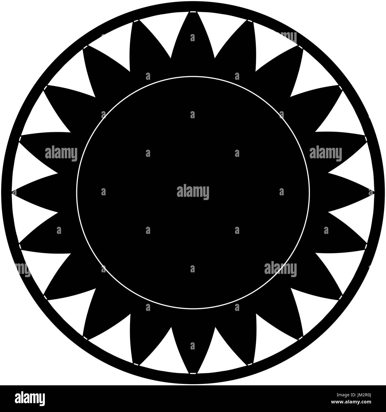 Big round sunrise Stock Vector Images - Alamy