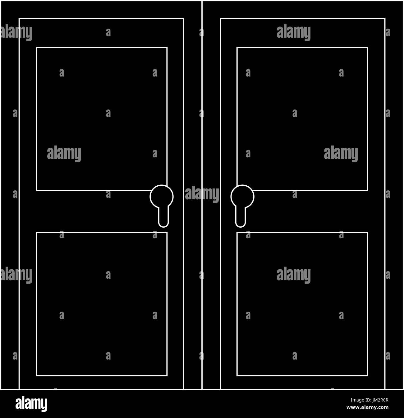 Architectural door detail Stock Vector Images - Alamy