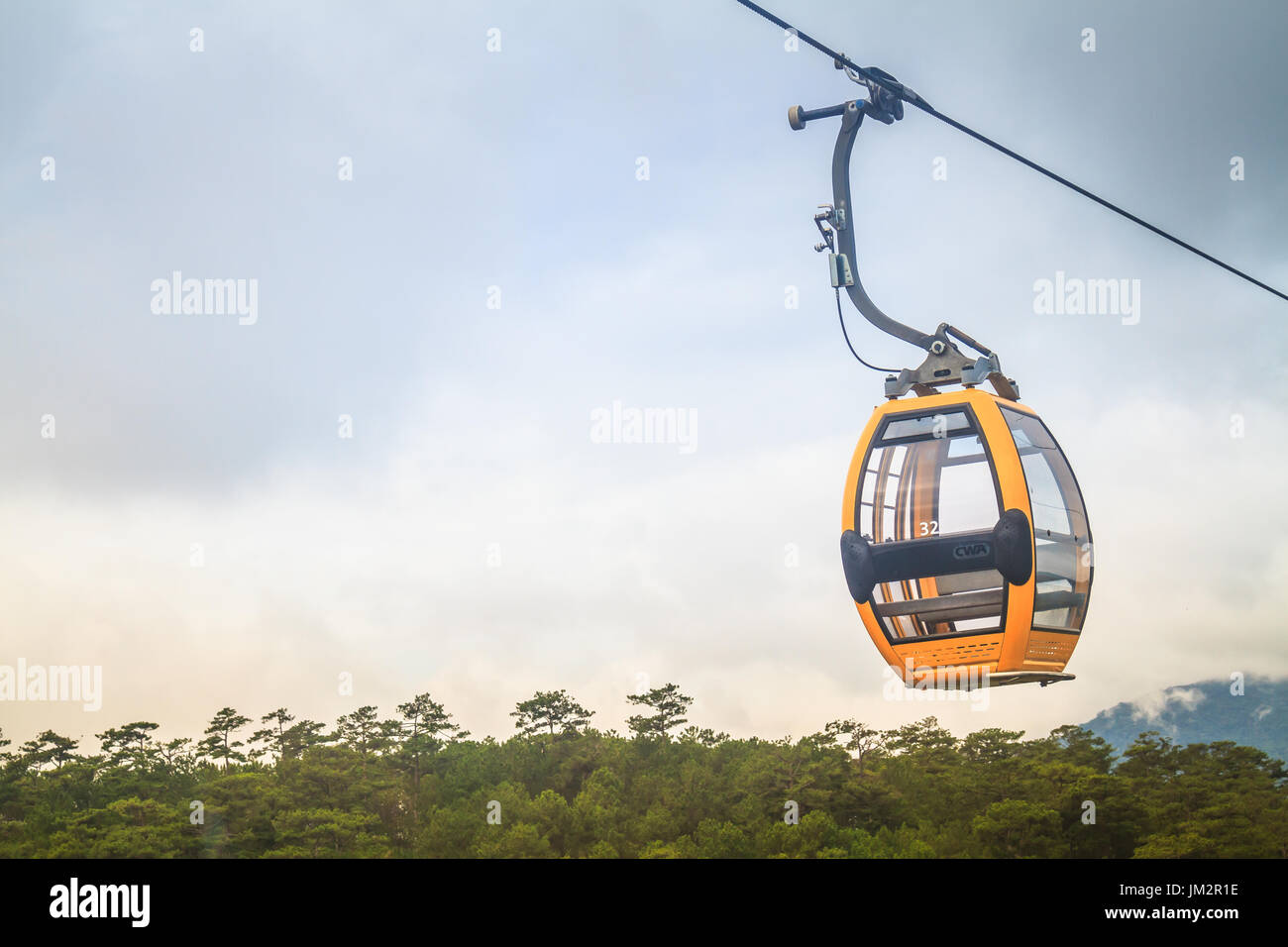 Cable Car In Robin Hill At Dalat Vietnam Stock Photo - Alamy