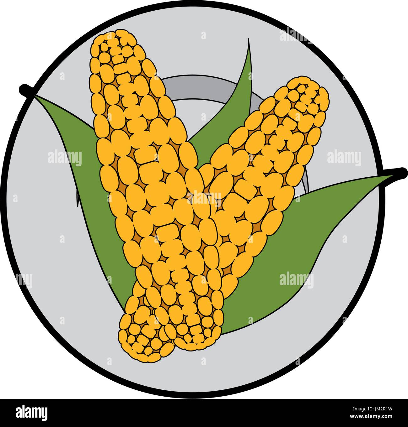 Two corn Stock Vector Images - Alamy
