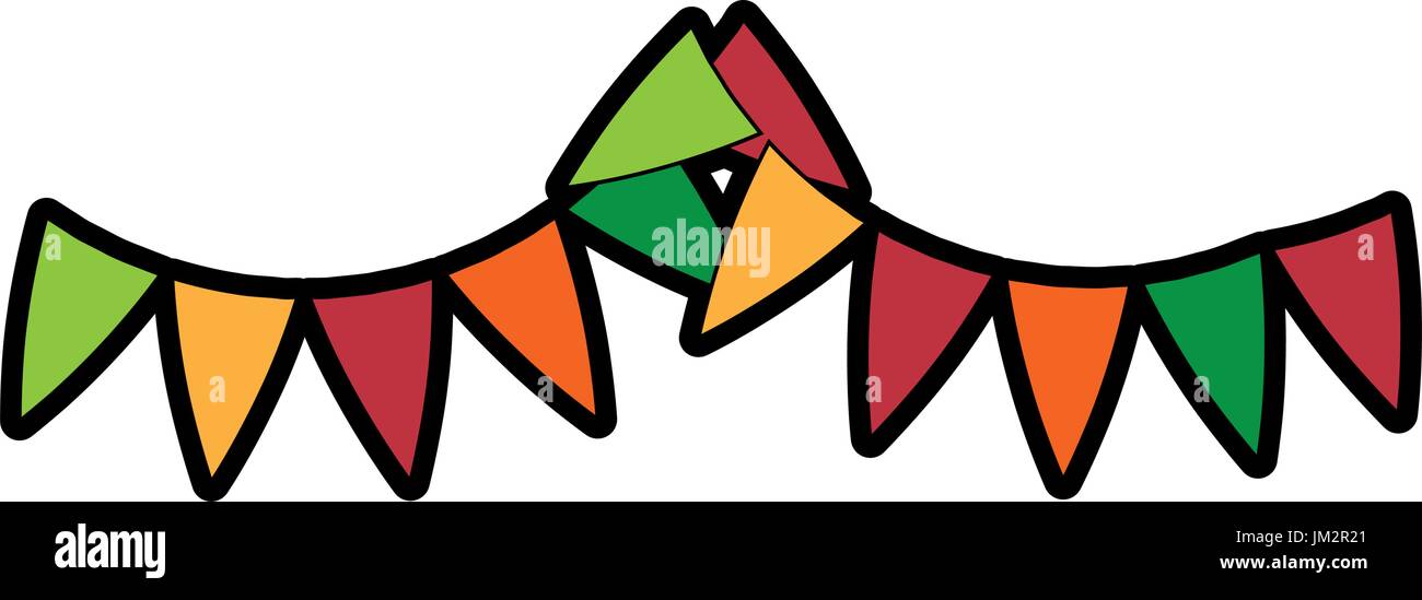 isolated cute party flags Stock Vector Image & Art - Alamy