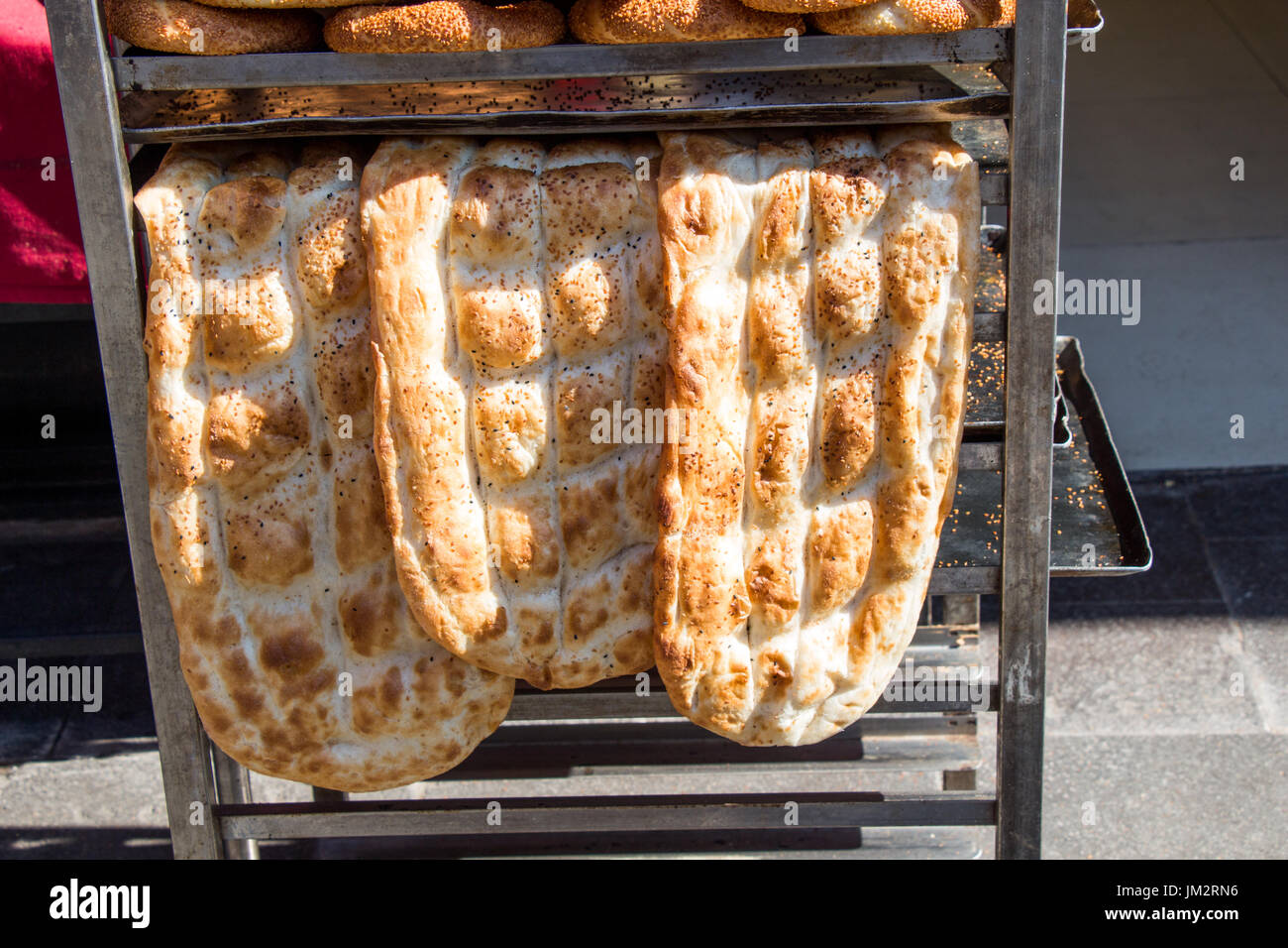 Traditional Turkish style made bread loaf Stock Photo - Alamy