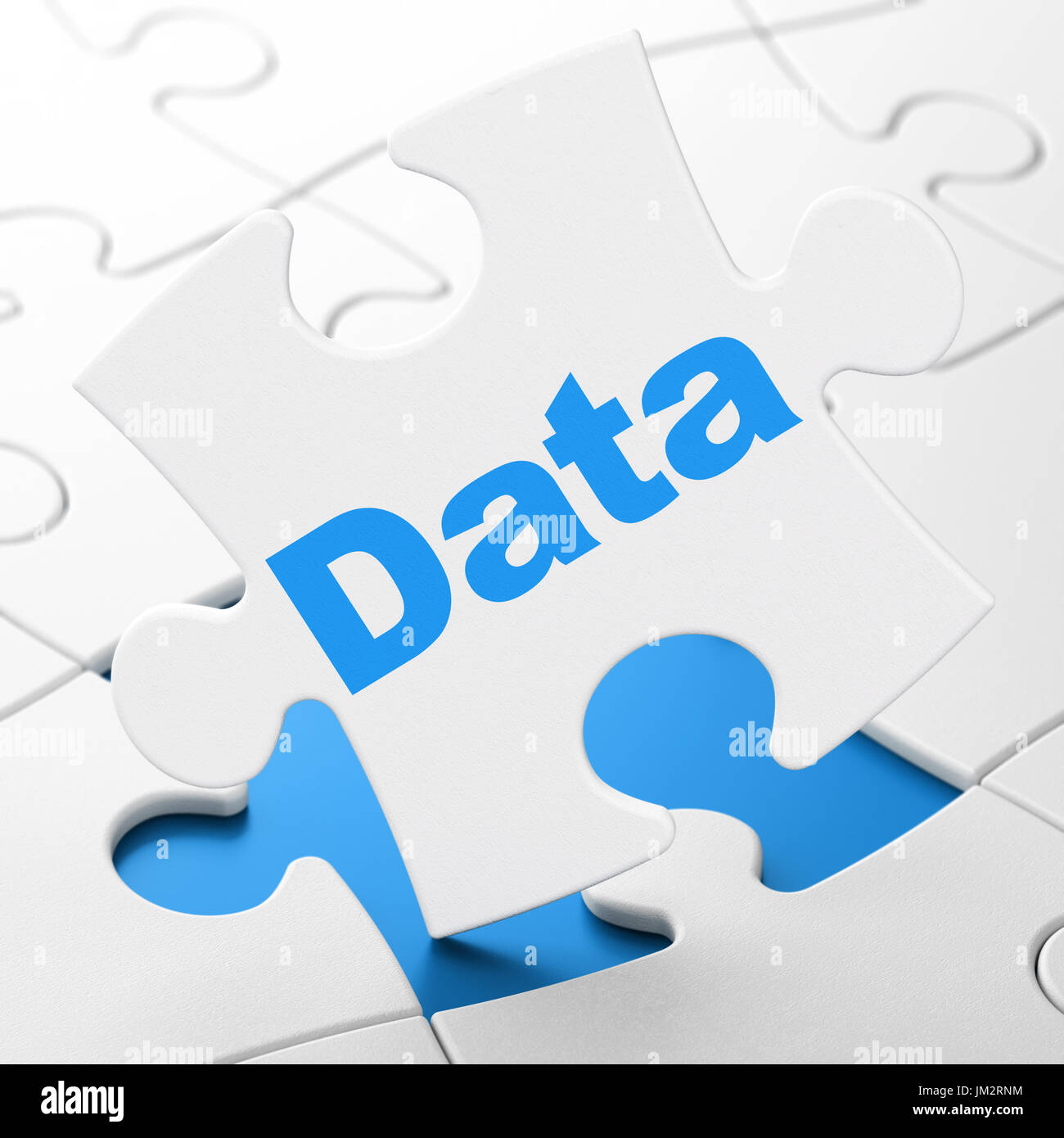 Information concept: Data on puzzle background Stock Photo - Alamy
