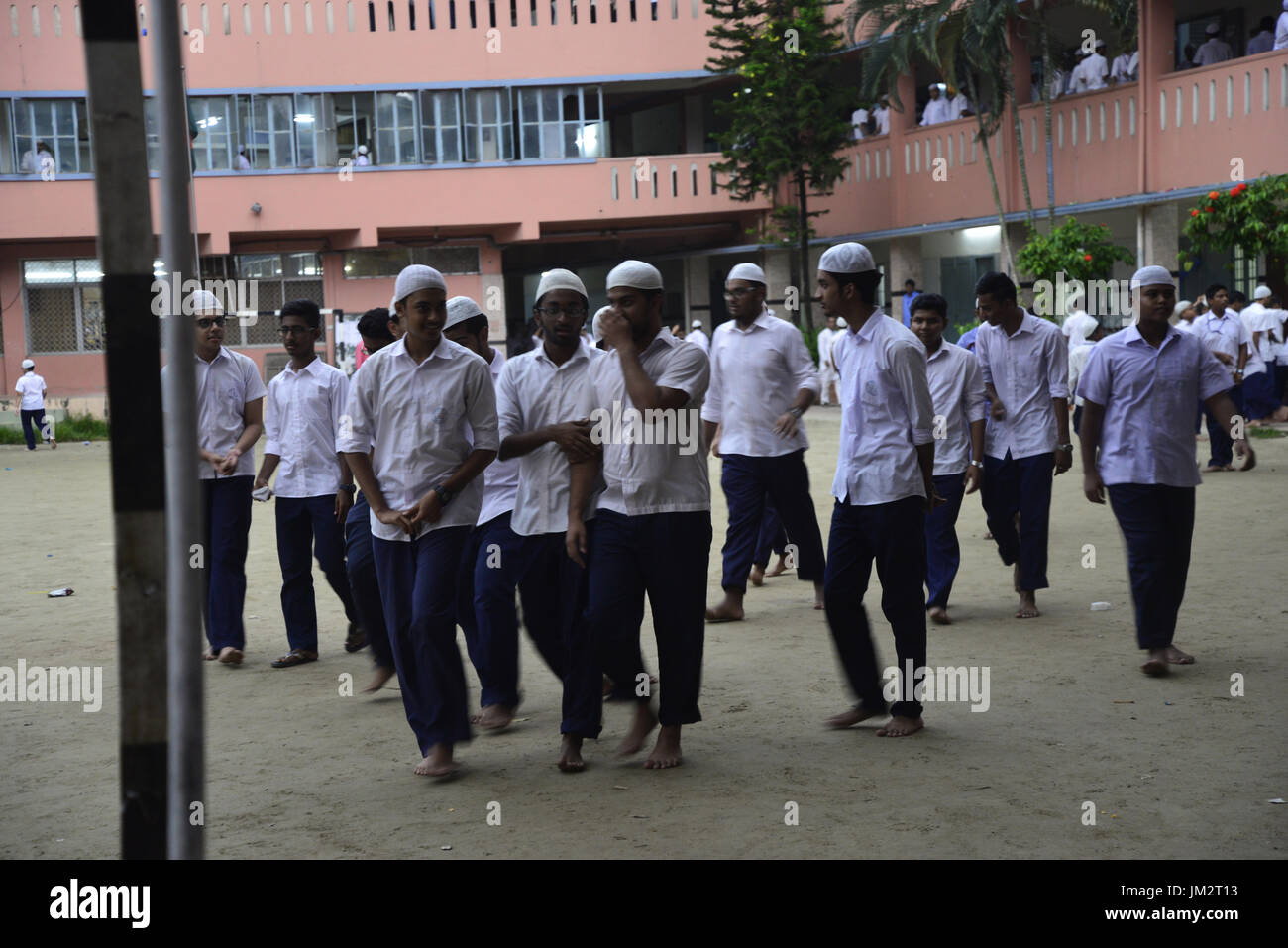 Indian school kids on ground in class hi-res stock photography and ...