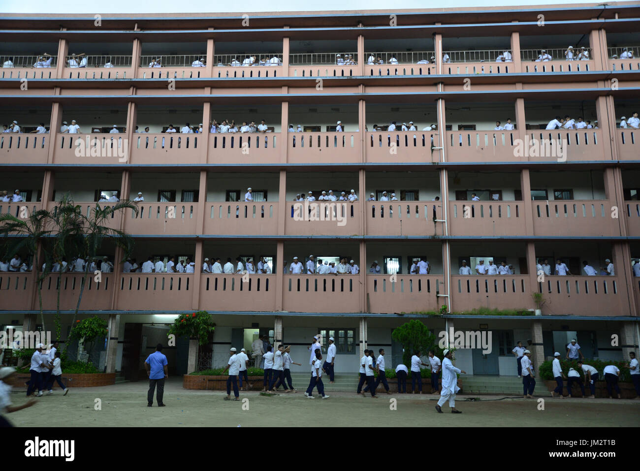 Indian school kids on ground in class hi-res stock photography and ...