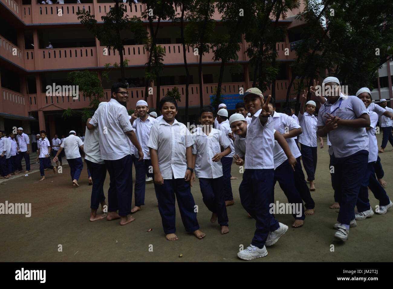 Indian school kids on ground in class hi-res stock photography and ...