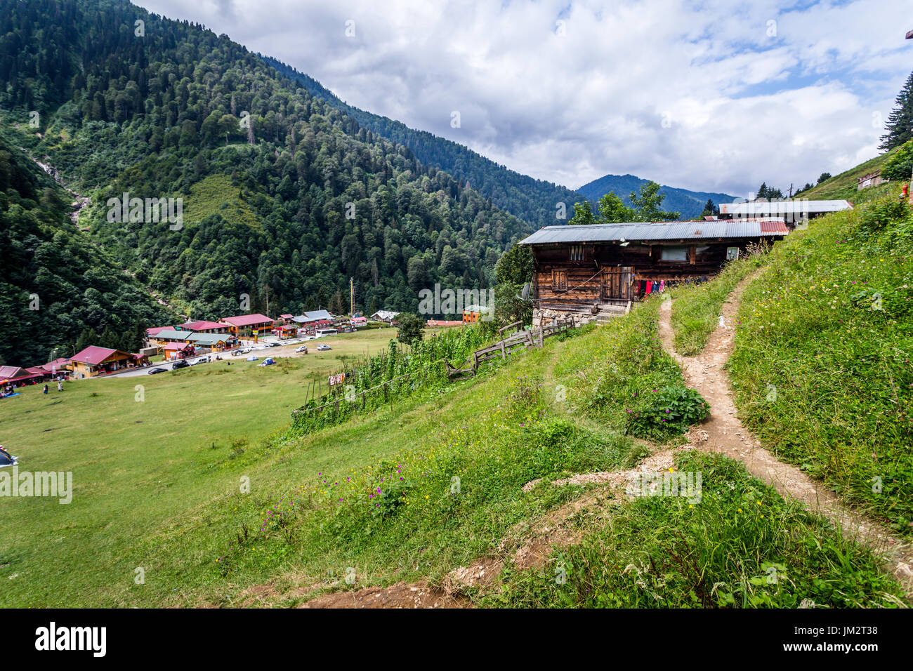 Ayder Plateau, Rize, Turkey.The Ayder Valley lies between Rize and ...
