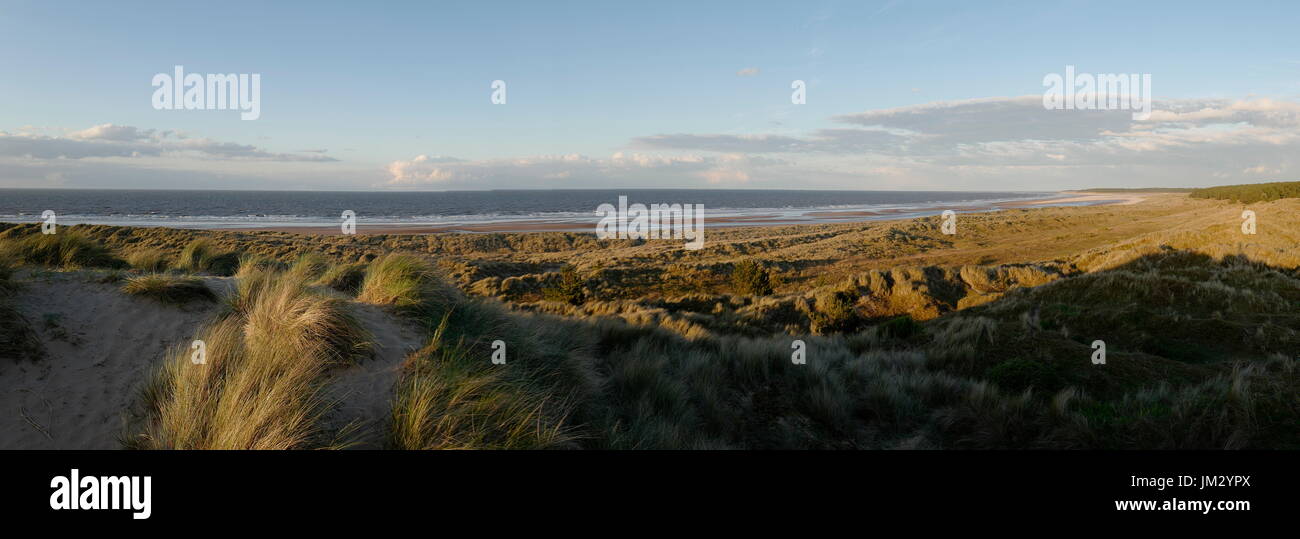Sand dunes and beach, Holkham National Nature Reserve, North Norfolk ...
