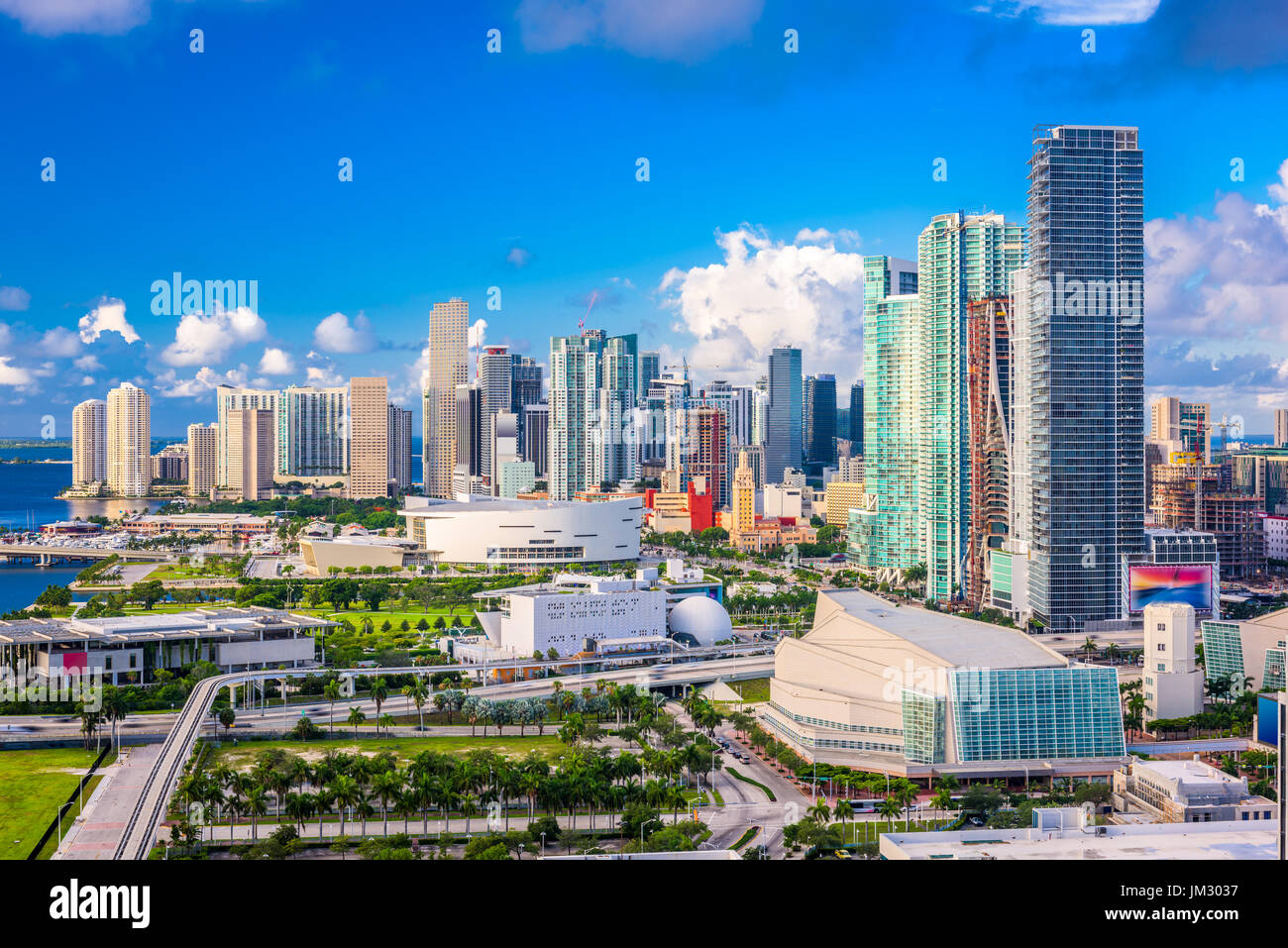 Miami, Florida, USA downtown cityscape Stock Photo - Alamy