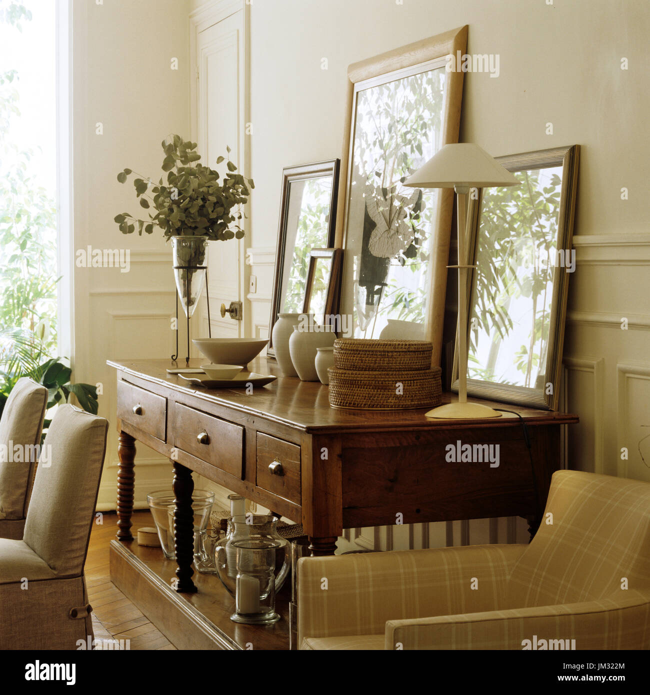 Rustic style display Stock Photo - Alamy