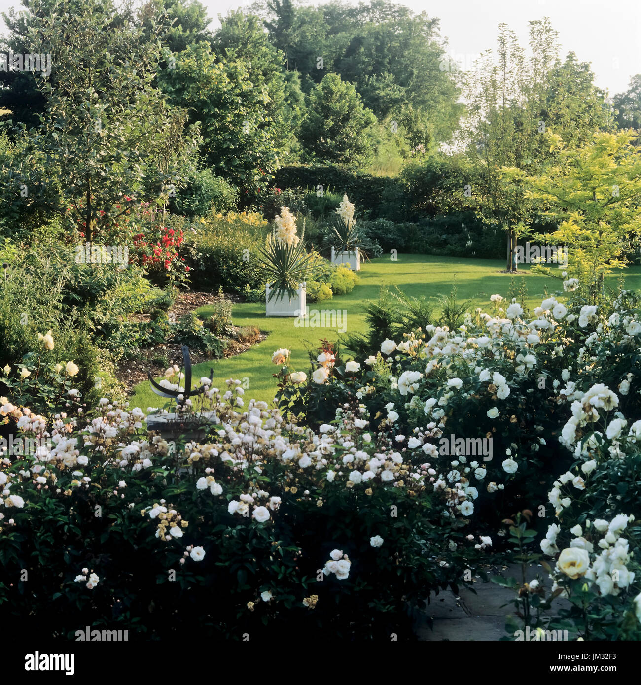 Georgian style garden Stock Photo - Alamy