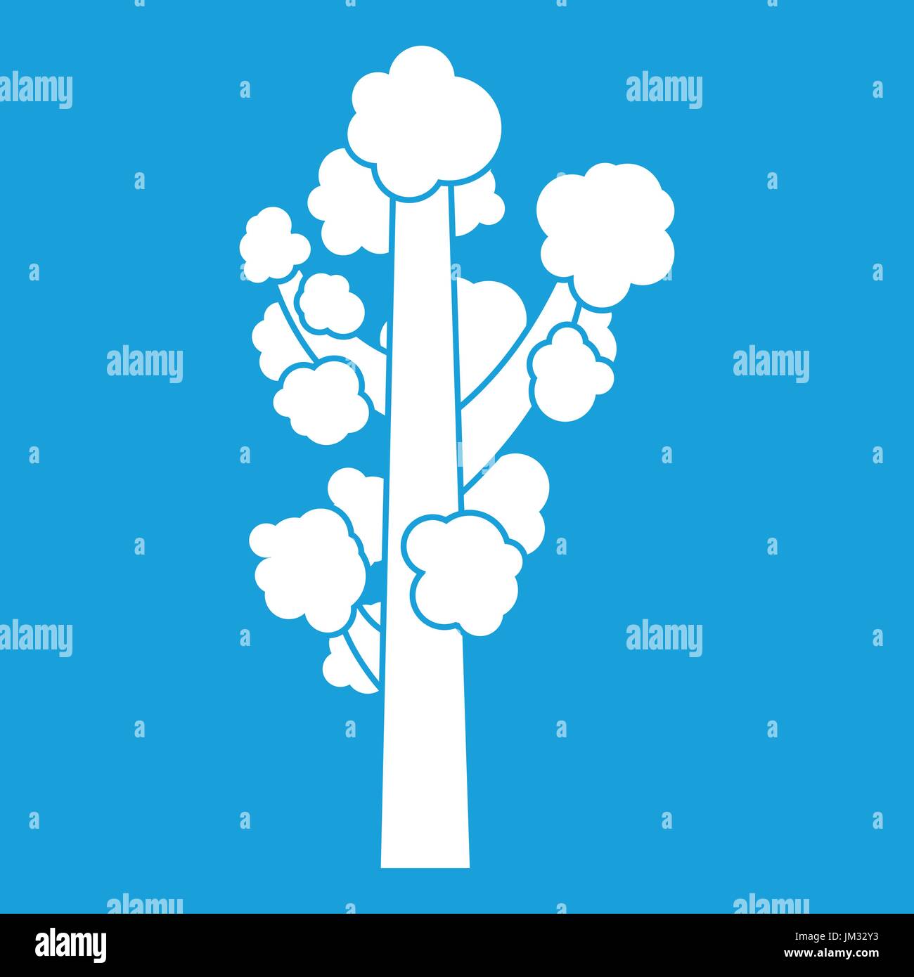 Tree icon white Stock Vector Image & Art - Alamy