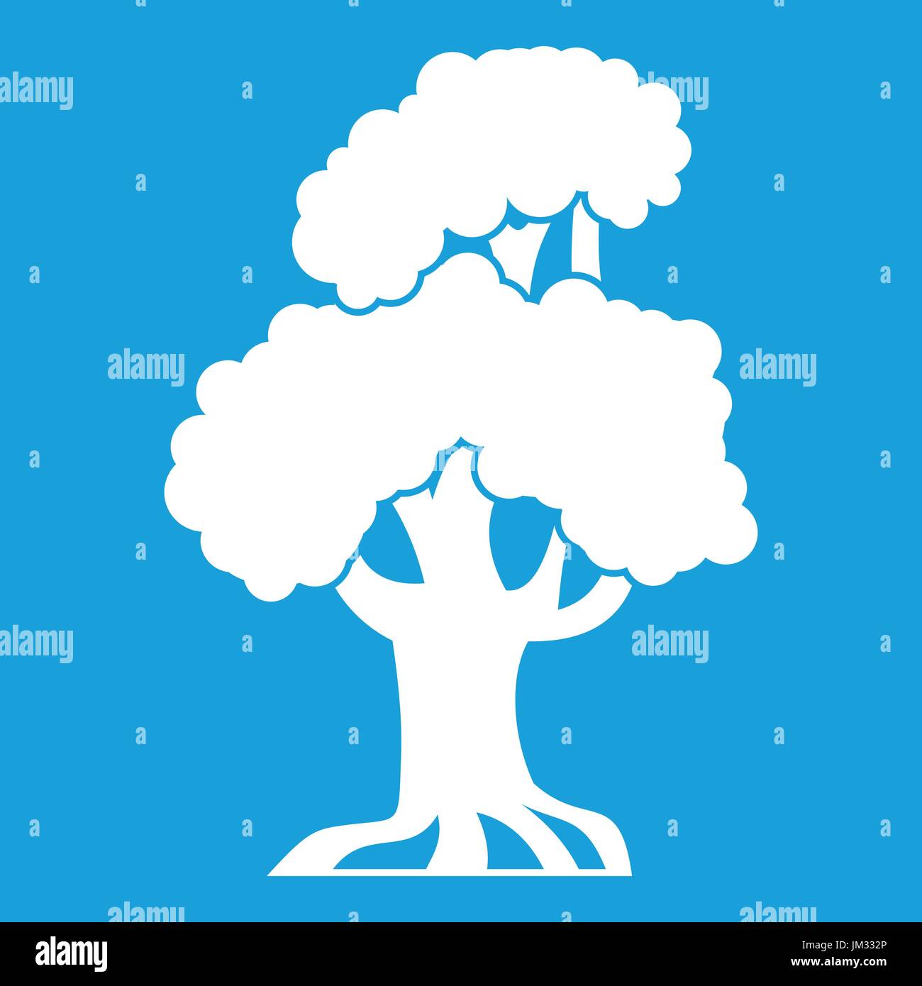 Oak icon white Stock Vector Image & Art - Alamy