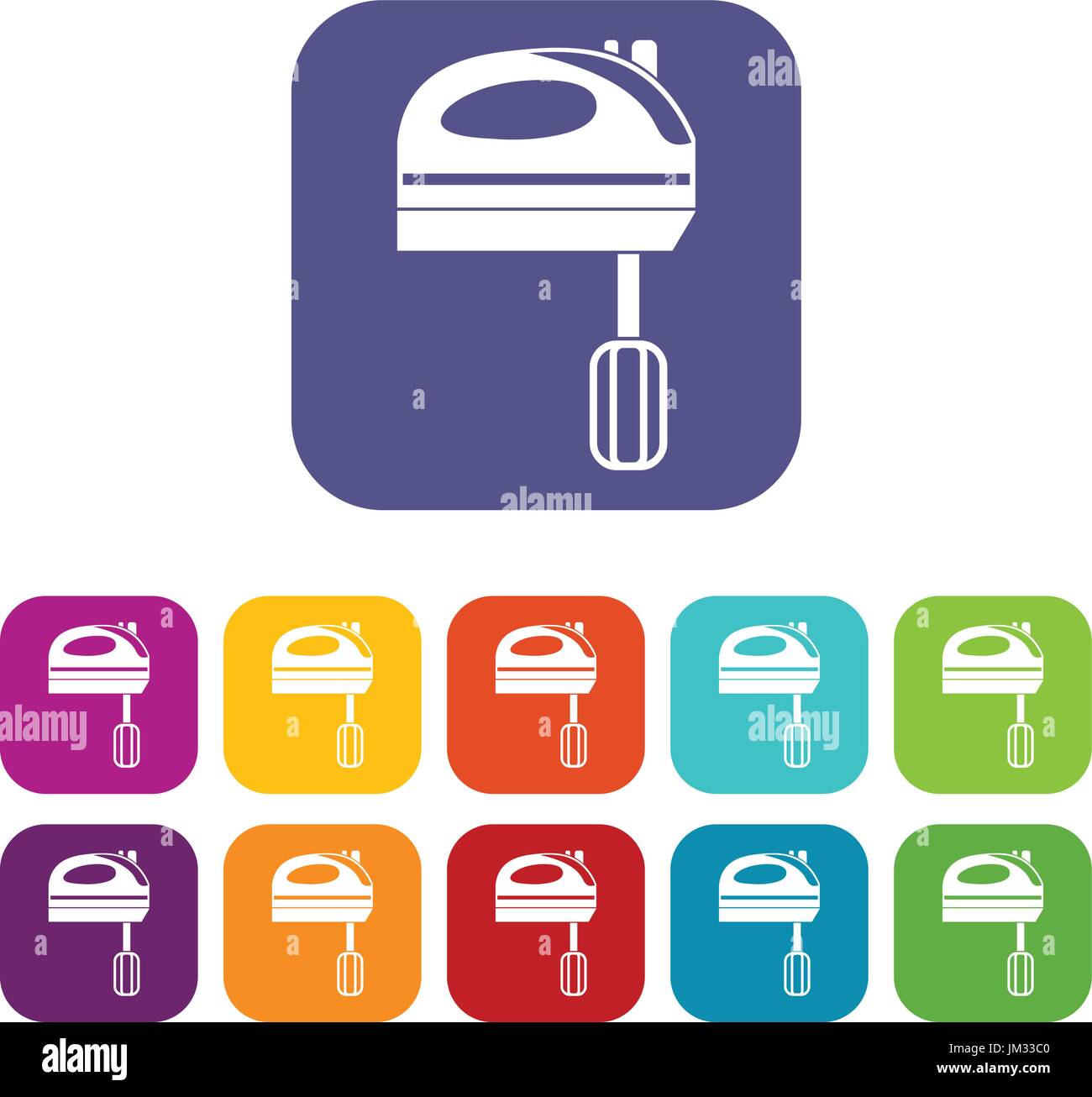 Mixer icons set Stock Vector Image & Art - Alamy