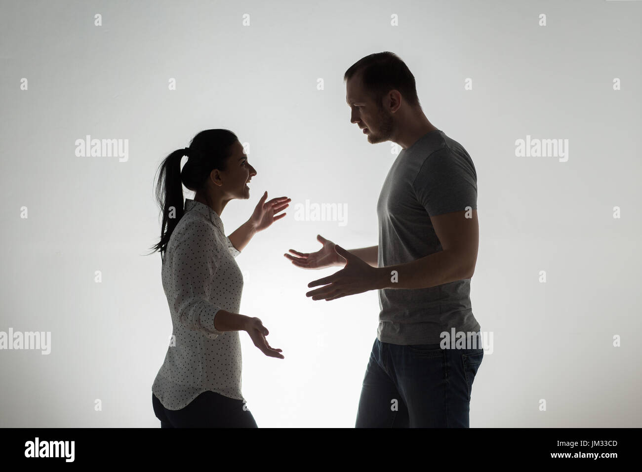 angry couple having argument Stock Photo - Alamy