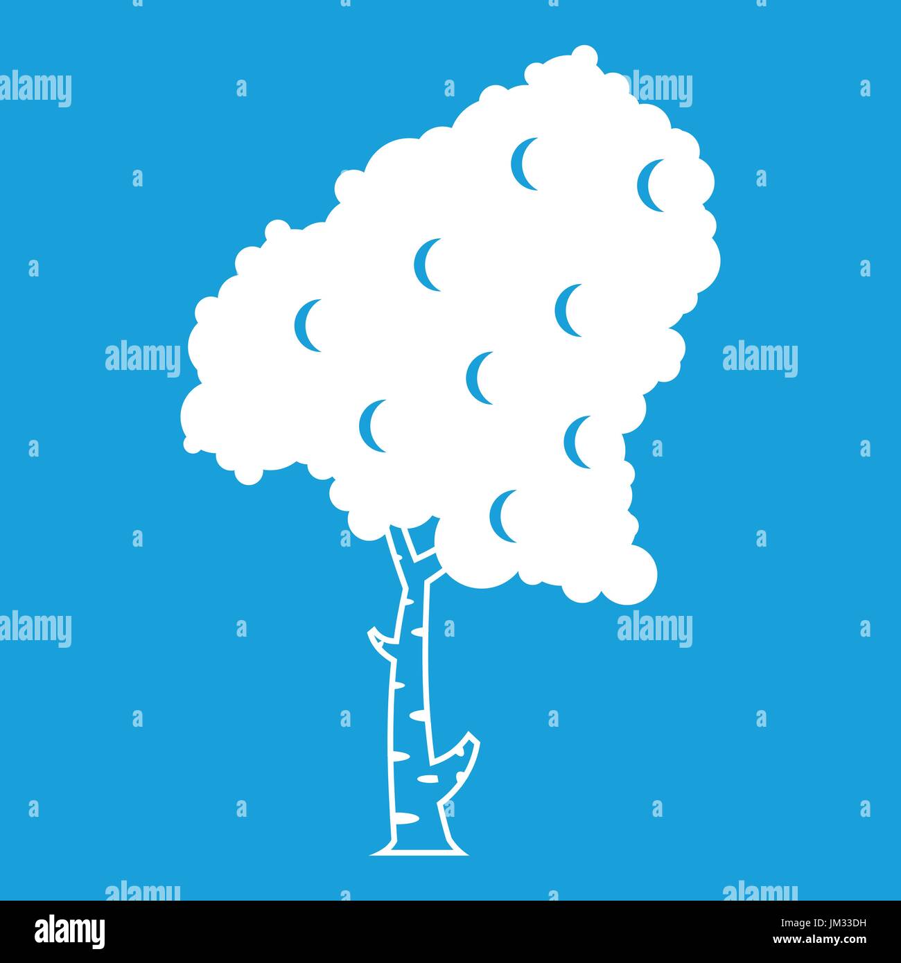 Birch icon white Stock Vector Image & Art - Alamy