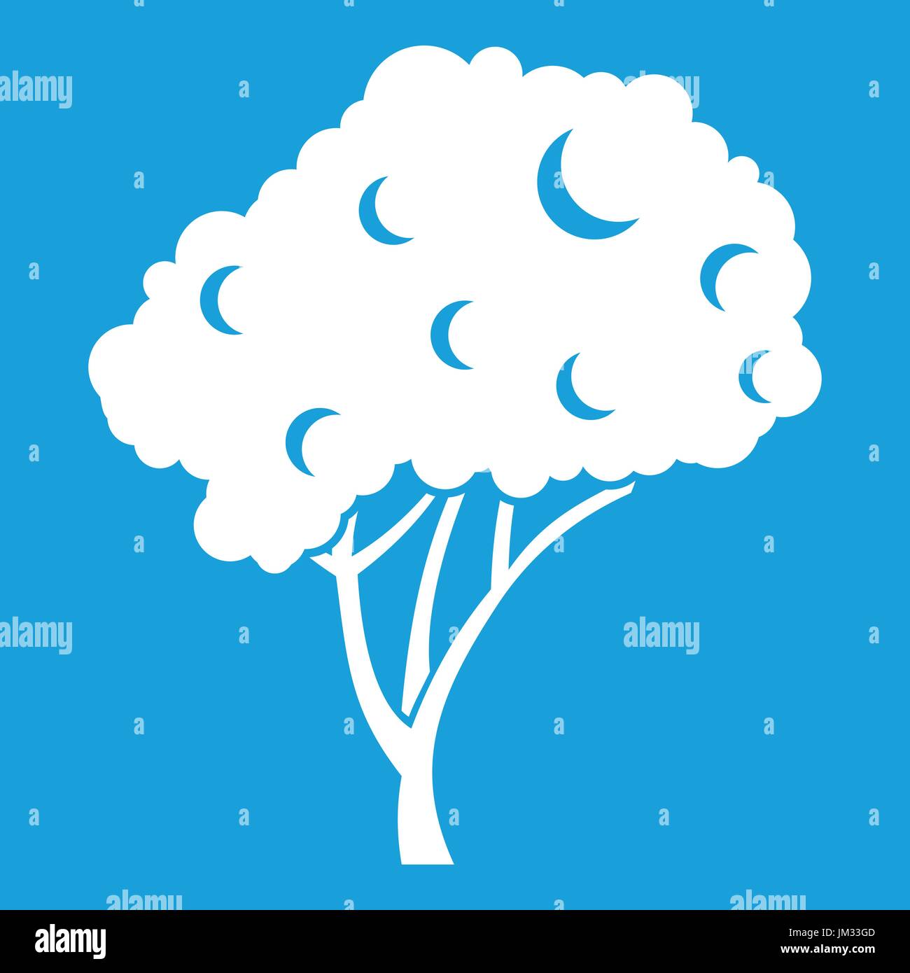 Tree icon white Stock Vector Image & Art - Alamy