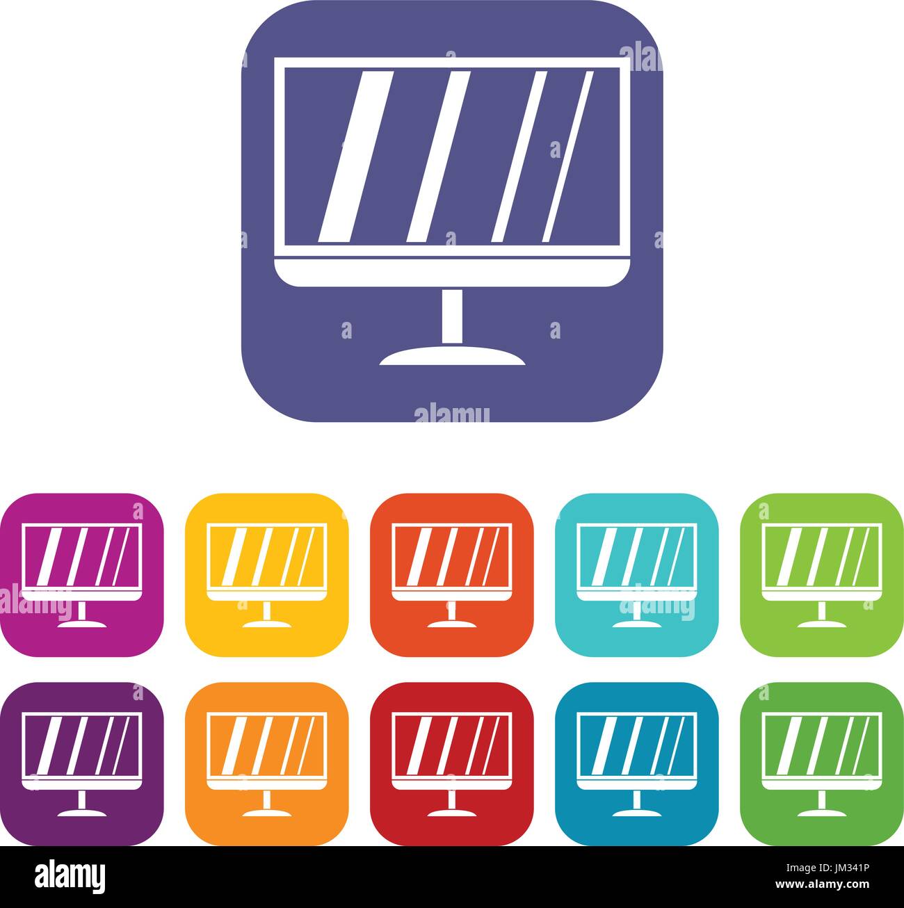 TV icons set Stock Vector Image & Art - Alamy