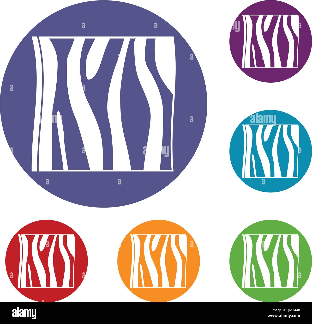 Slice of ham icons set Stock Vector Image & Art - Alamy