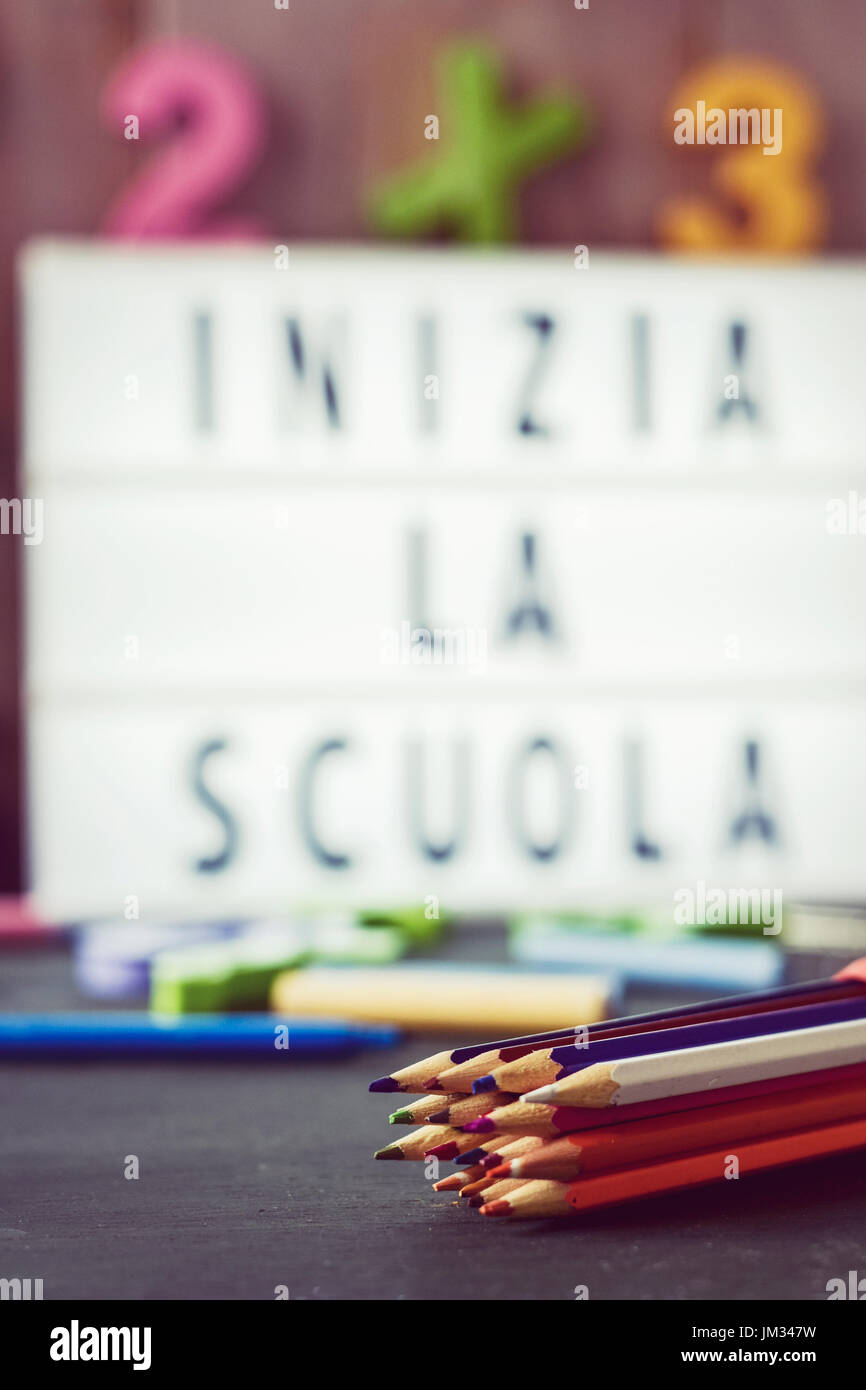 Secondary school classroom italy hi-res stock photography and images ...