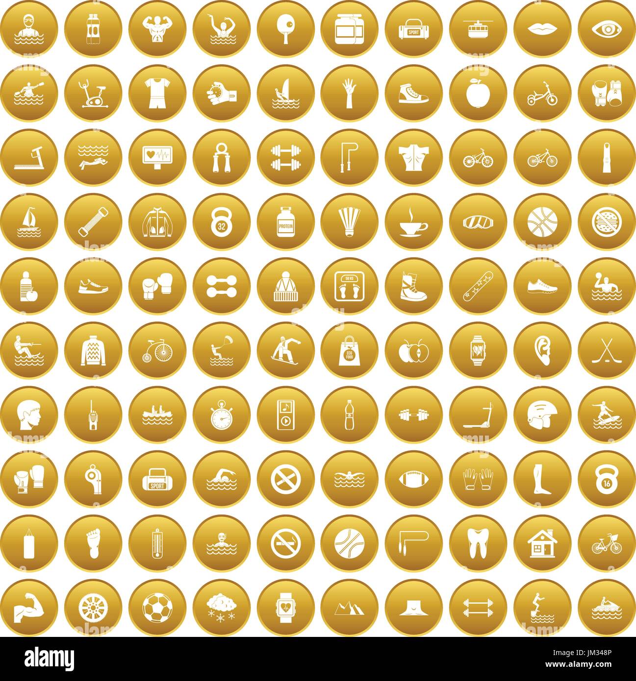 100 men health icons set gold Stock Vector Image & Art - Alamy
