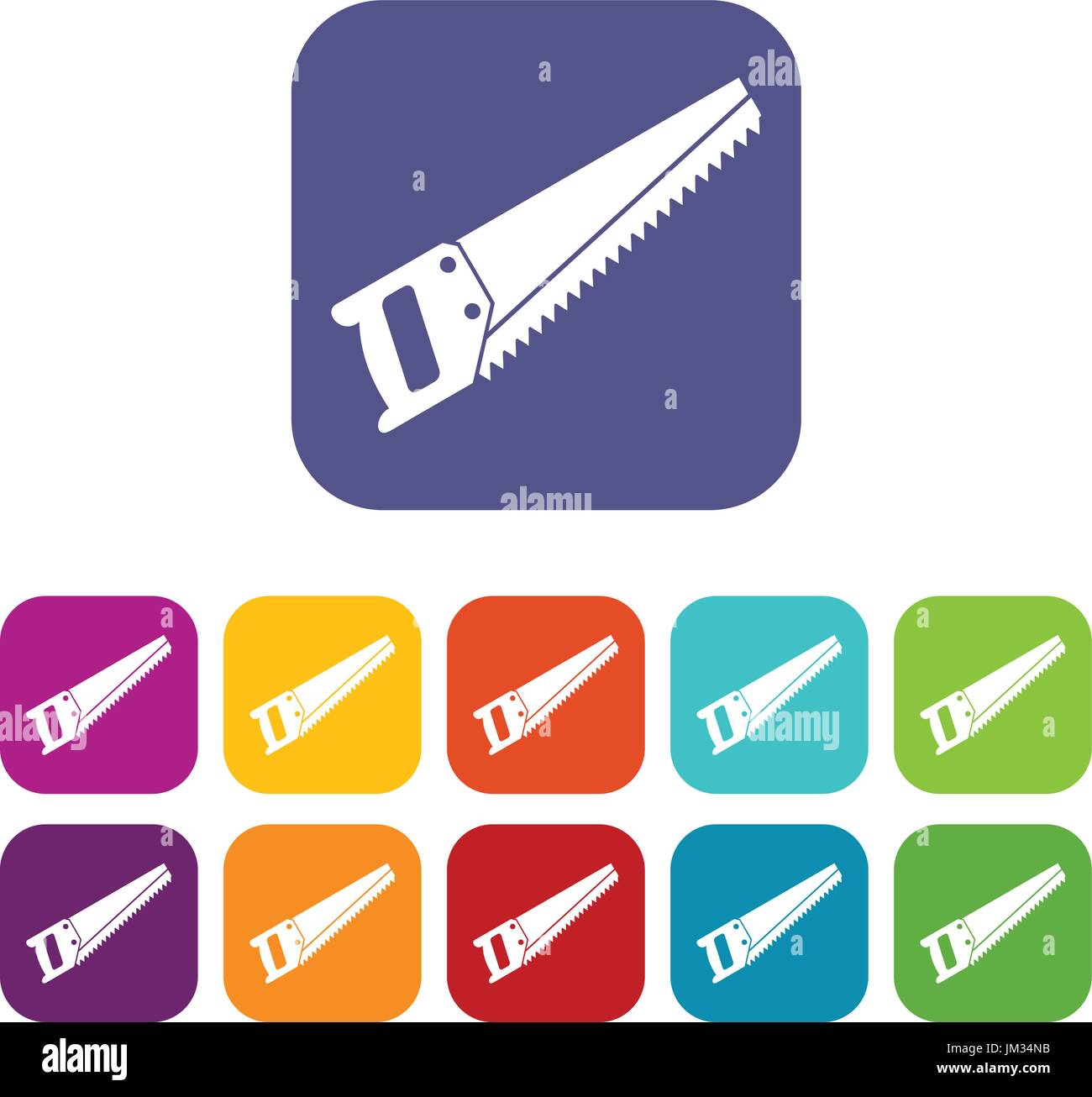 Saw icons set Stock Vector Image & Art - Alamy