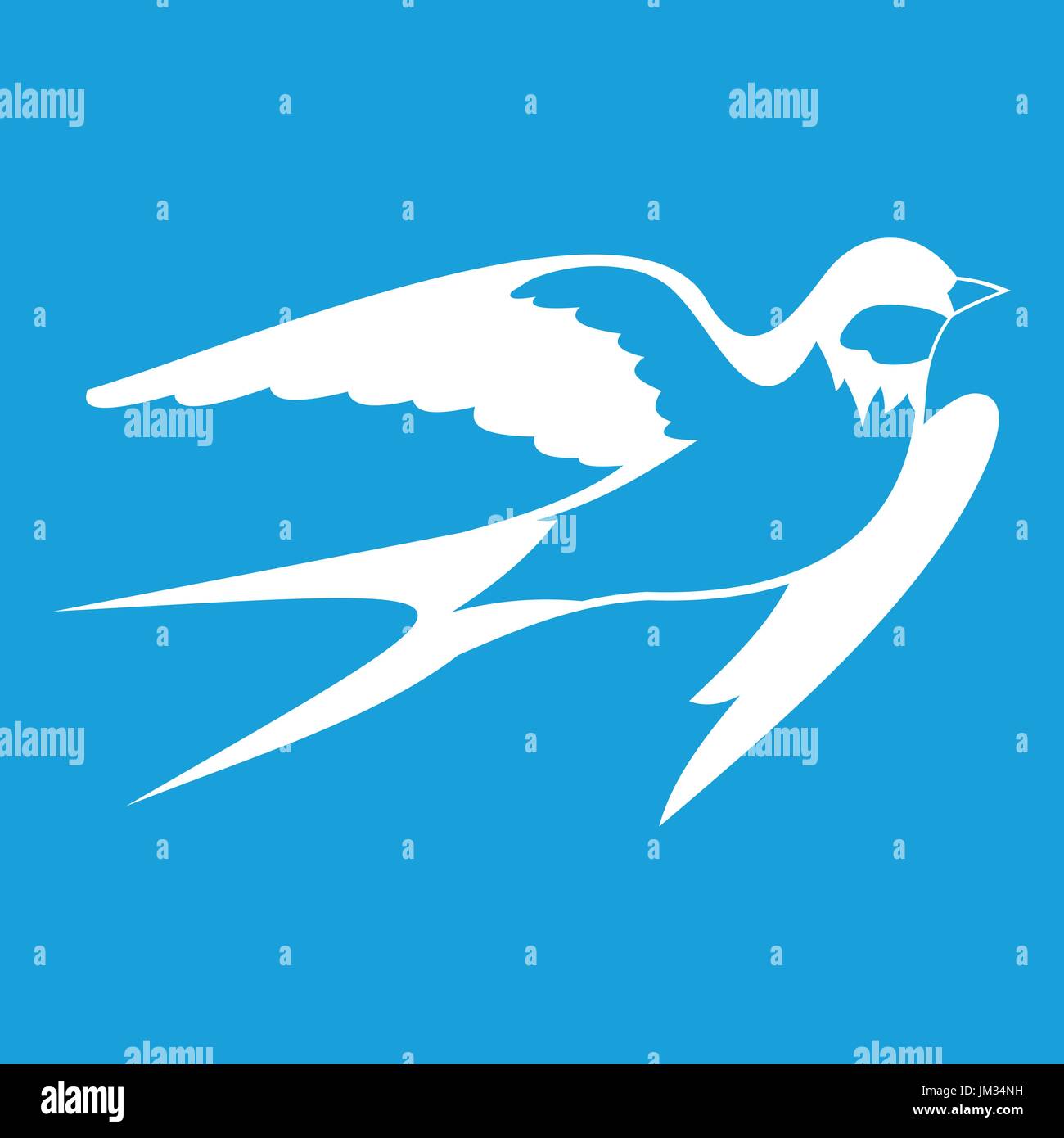 Barn swallow icon white Stock Vector Image & Art - Alamy