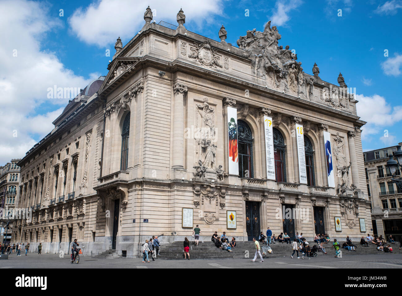 LILLE, FRANCE - JUNE 25TH 2017: A view of the stunning Opera de Lille ...
