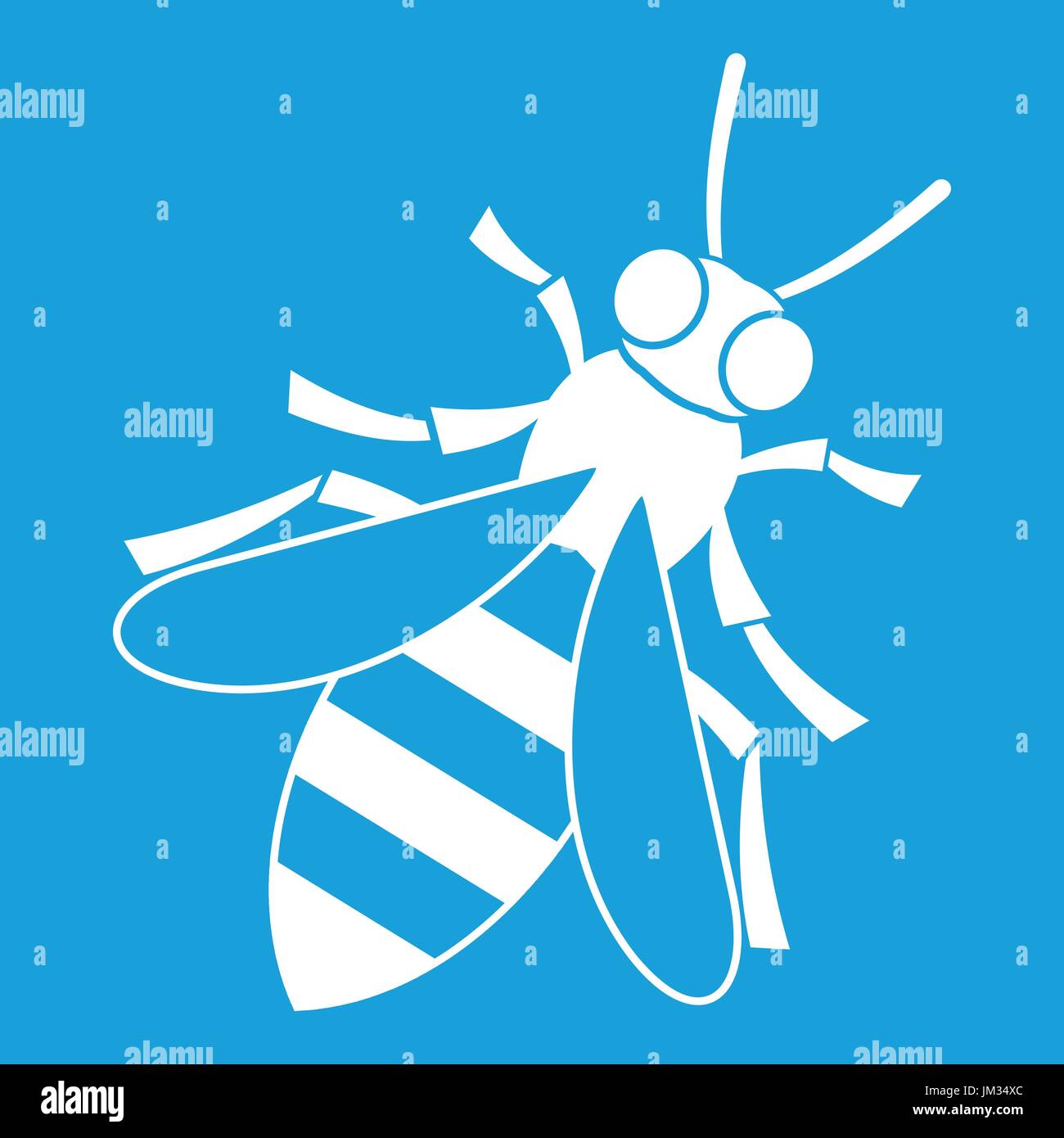 Honey bee icon white Stock Vector Image & Art - Alamy