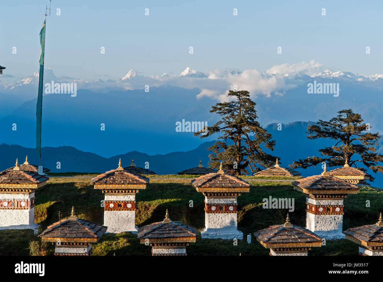 Sunset on Dochula Pass - Bhutan Stock Photo - Alamy