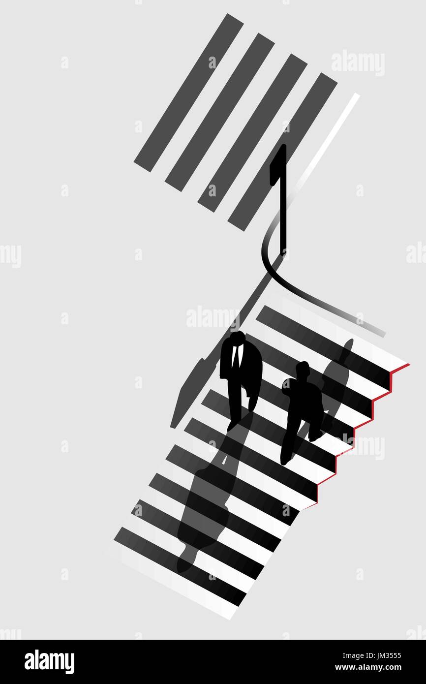 Abstract cross walk Stock Vector Images - Alamy
