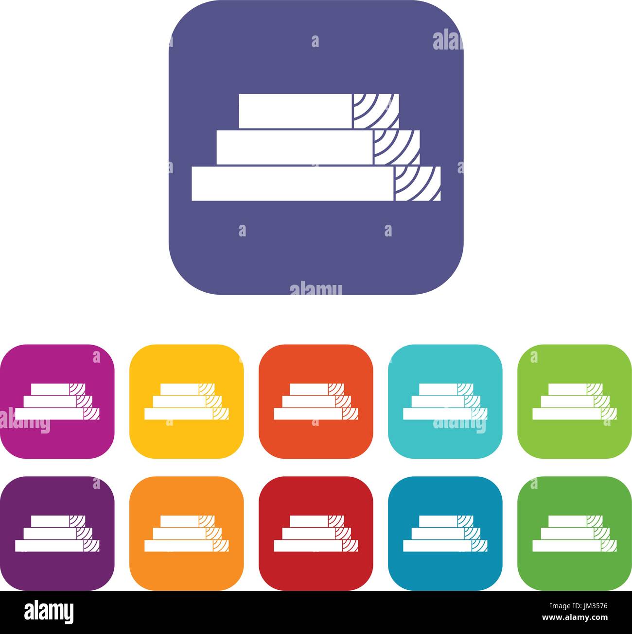 Pile planks Stock Vector Images - Alamy