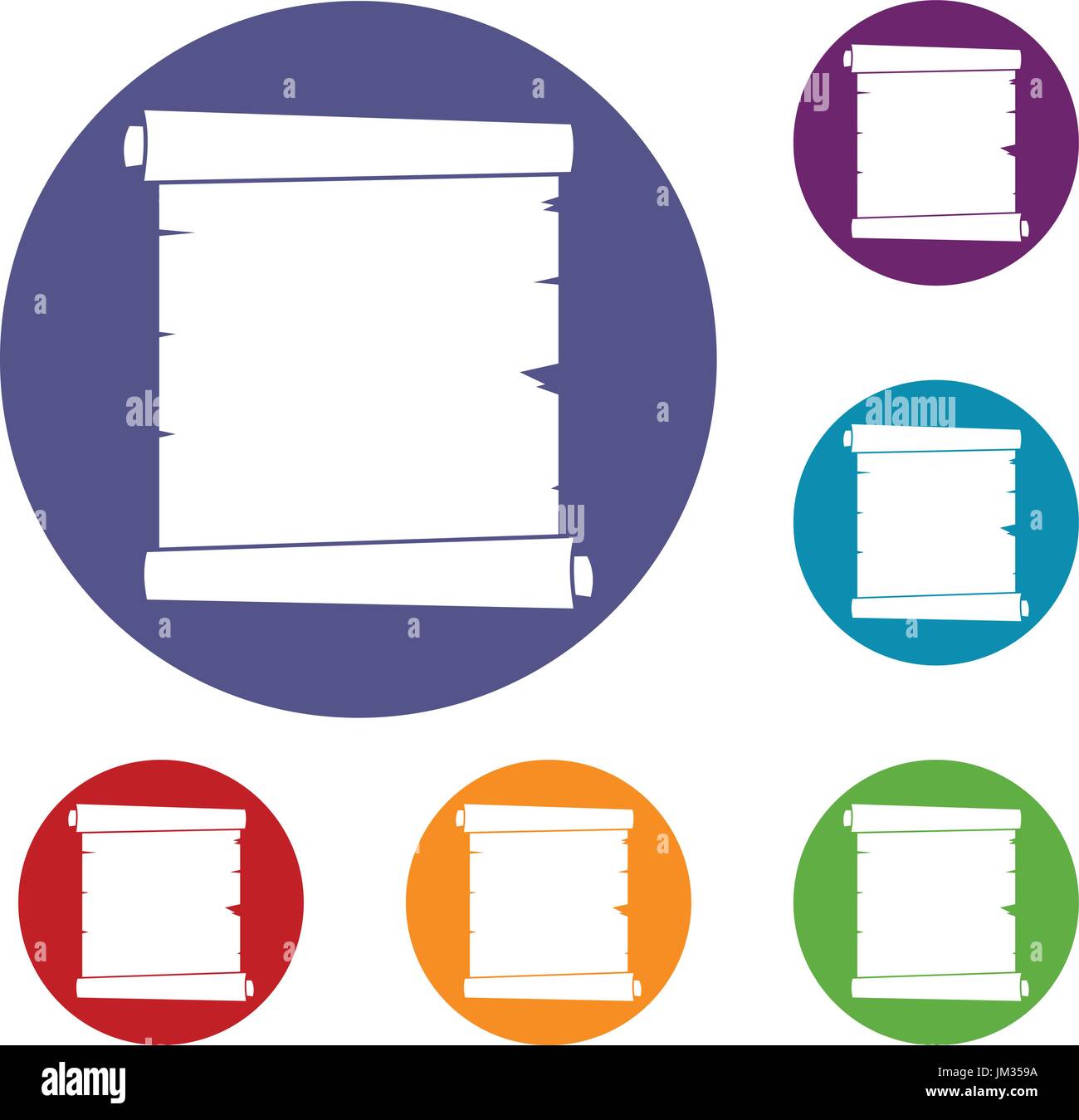 Rolled up graduation diploma scroll Stock Vector Images - Alamy