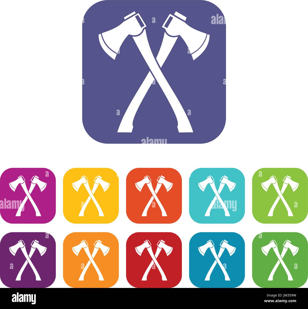 Two crossed axes icons set Stock Vector Image & Art - Alamy