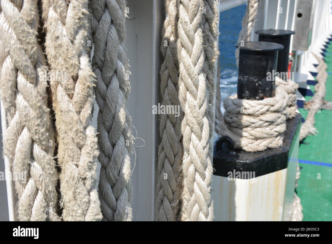 Cres, Croatia - June 17, 2017 - Car ferry on its way to island Cres ...