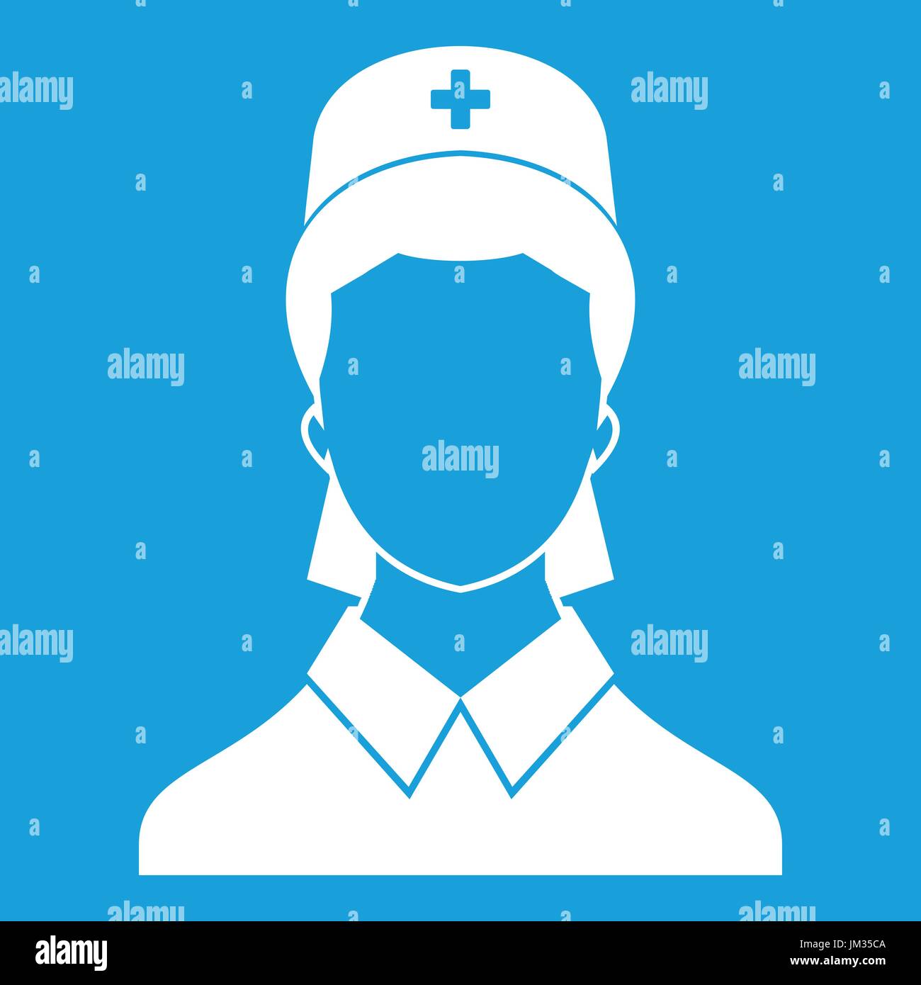 Doctor icon white Stock Vector Image & Art - Alamy