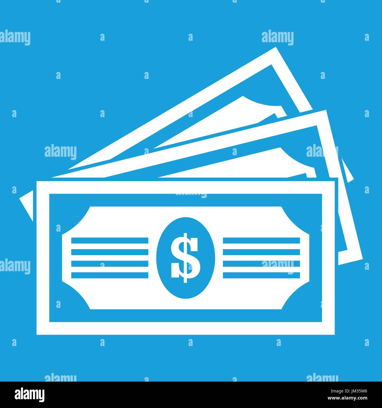 Three dollar bills icon white Stock Vector Image & Art - Alamy