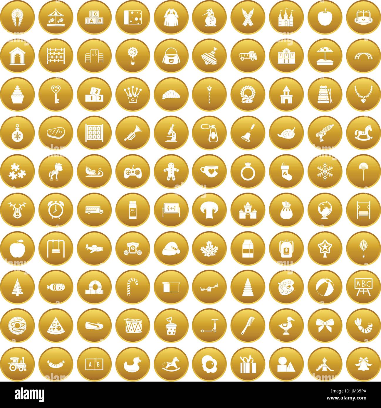 Gold numbers 100 Stock Vector Images - Alamy