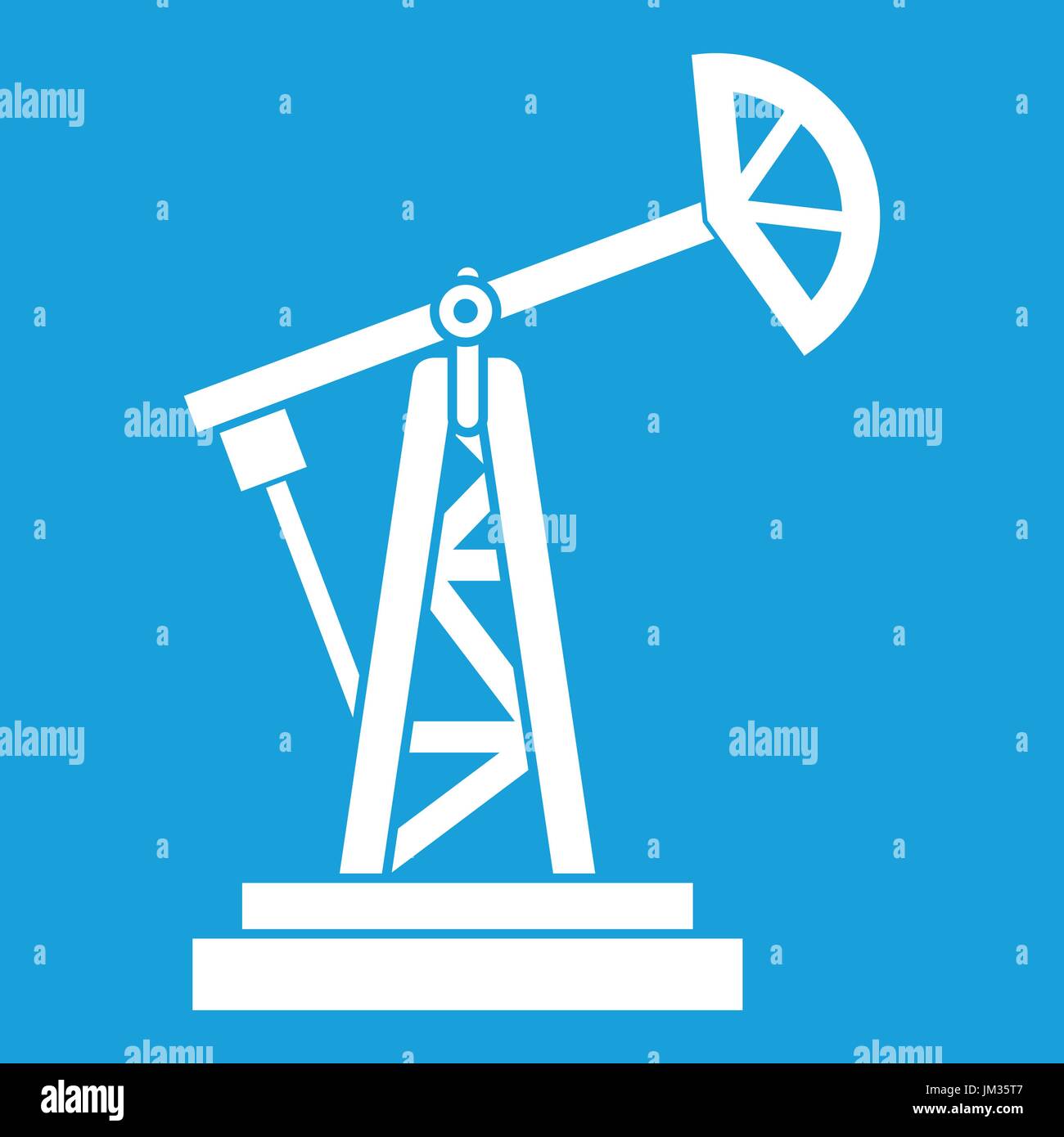 Oil rig icon white Stock Vector Image & Art - Alamy