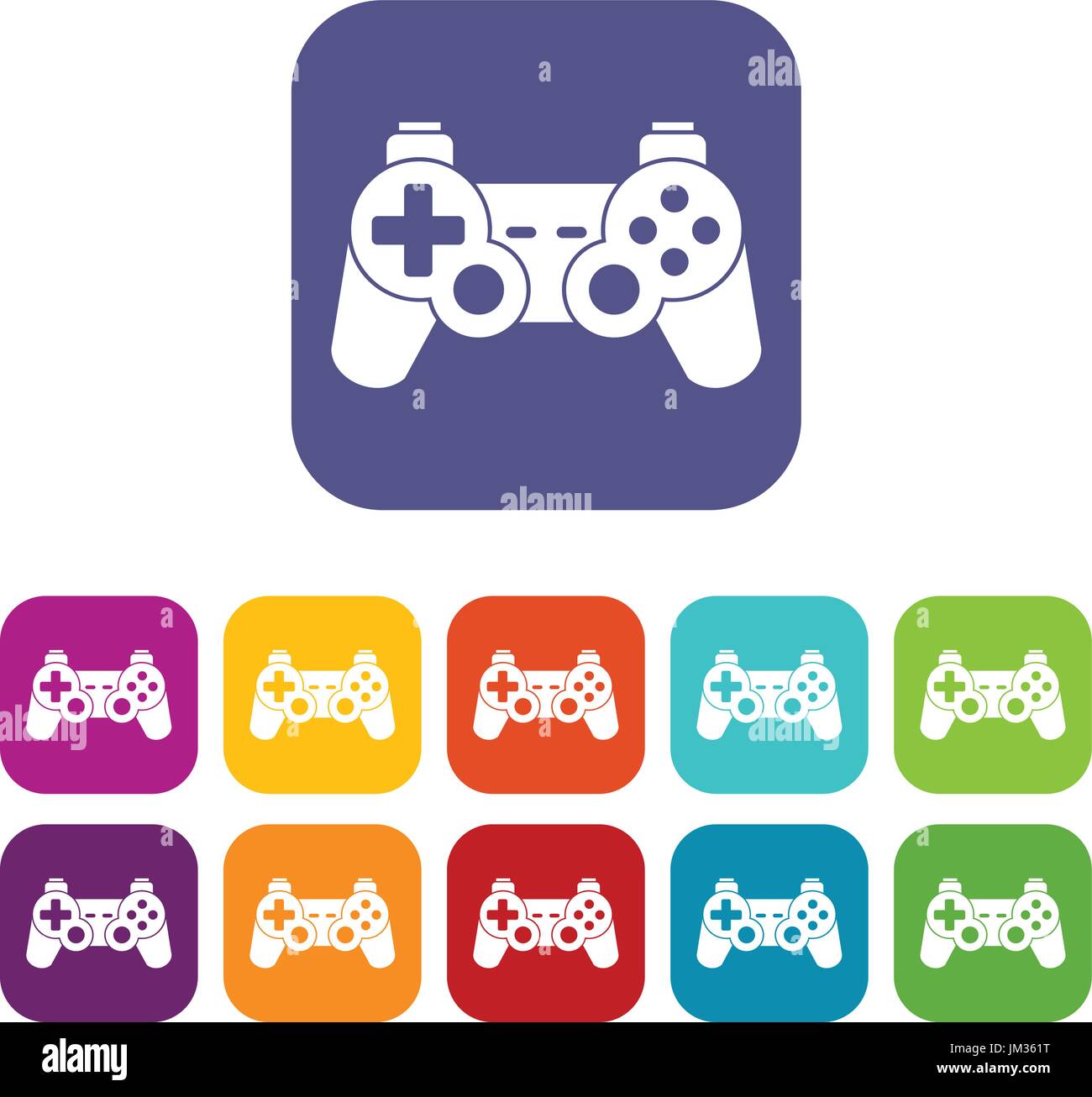 Game controller icons set Stock Vector Image & Art - Alamy