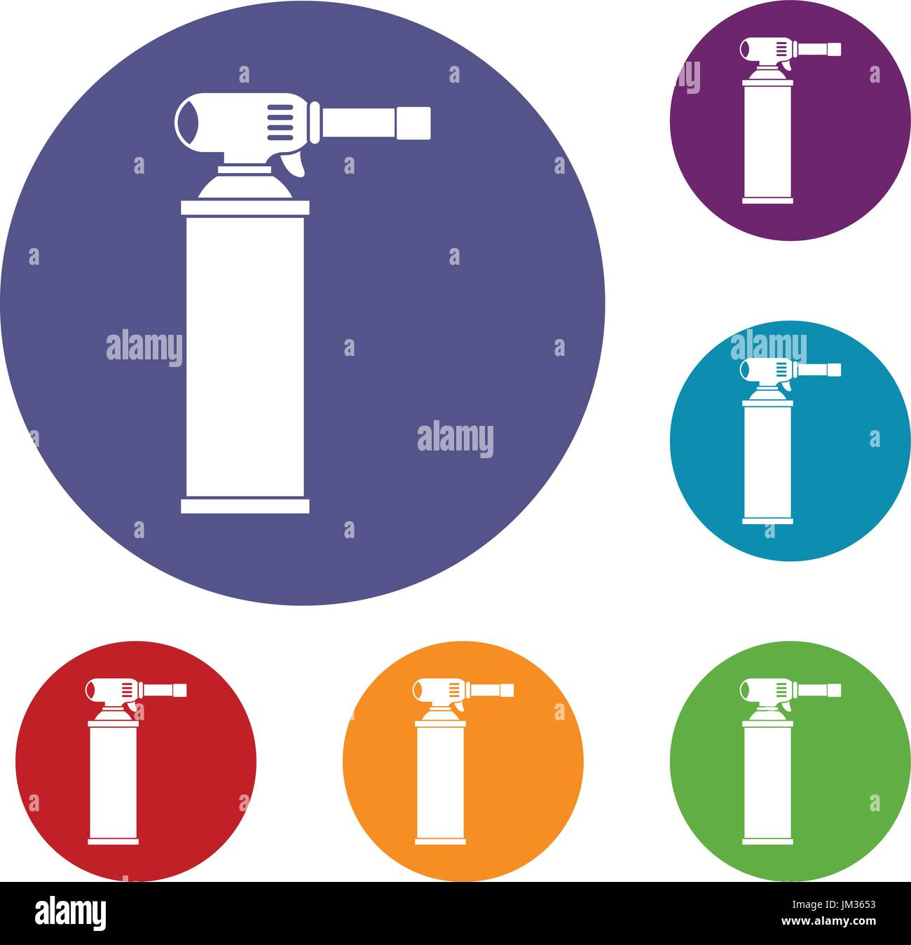 Gas cylinder icons set Stock Vector Image & Art - Alamy