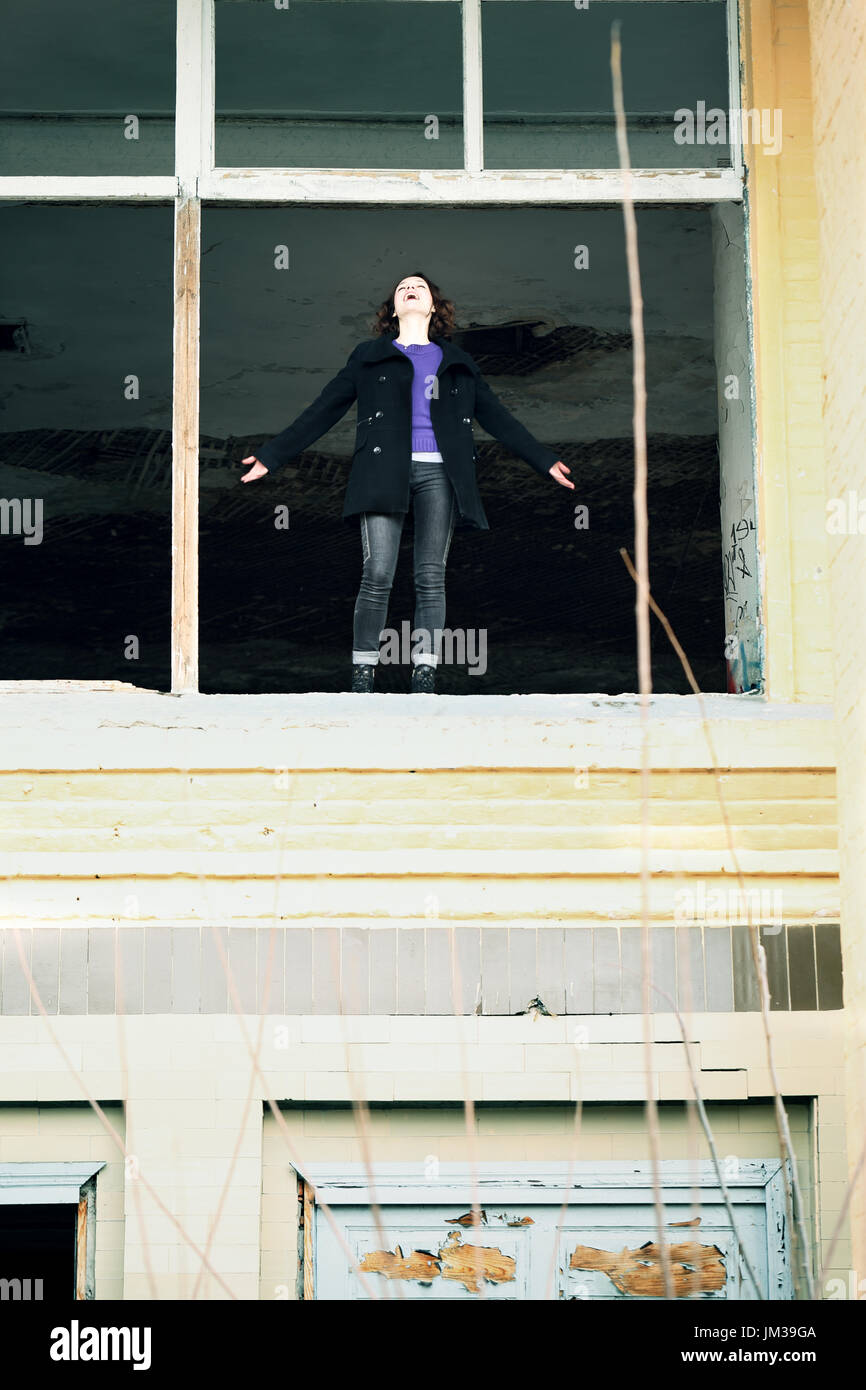 Woman hysterical crying hi-res stock photography and images - Alamy