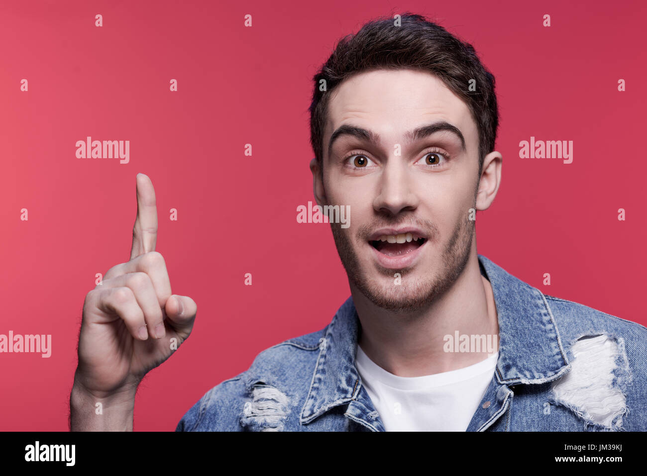 Close up excited young man hi-res stock photography and images - Alamy