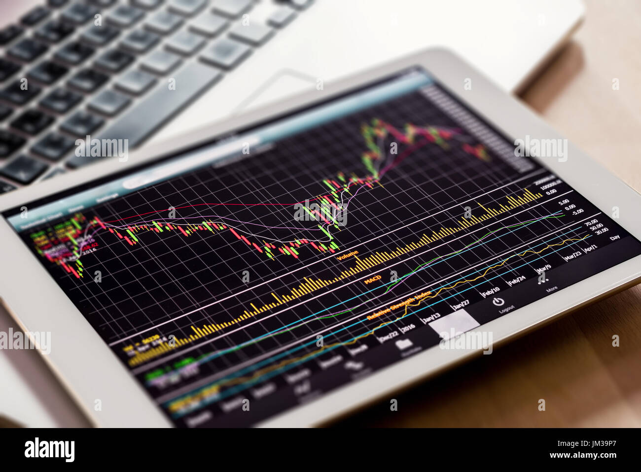 stock market watching with digital tablet Stock Photo - Alamy