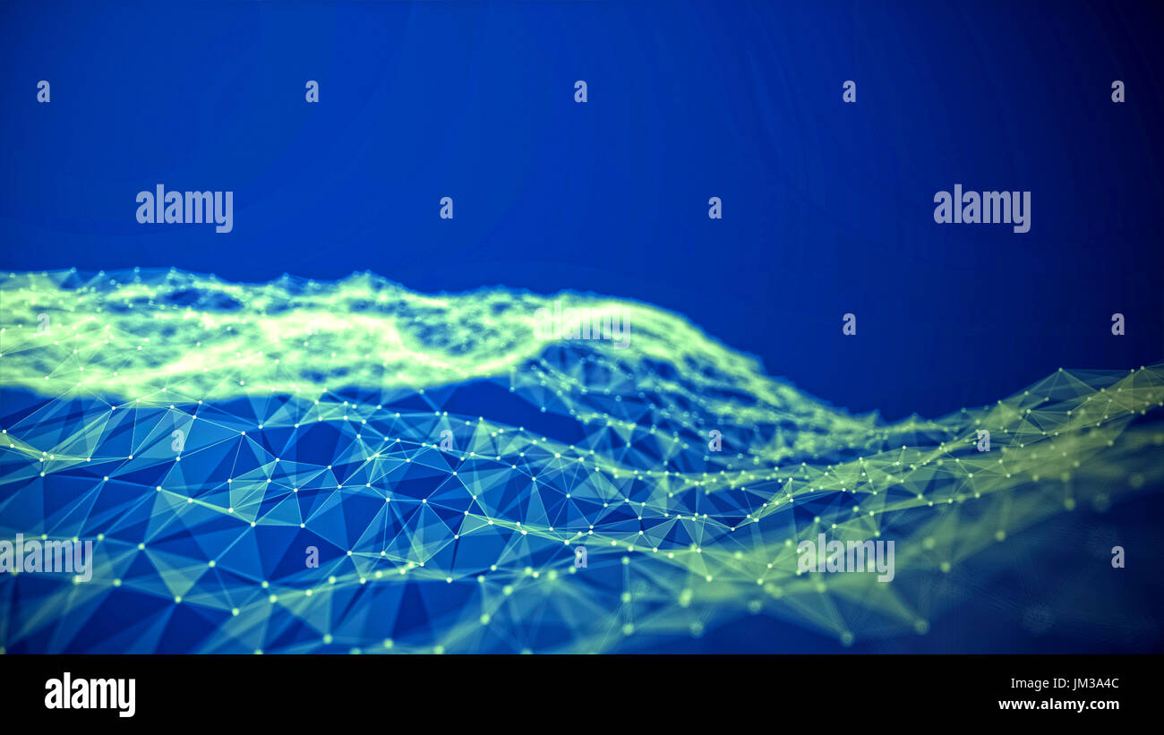 Abstract wave background dots lines hi-res stock photography and images ...