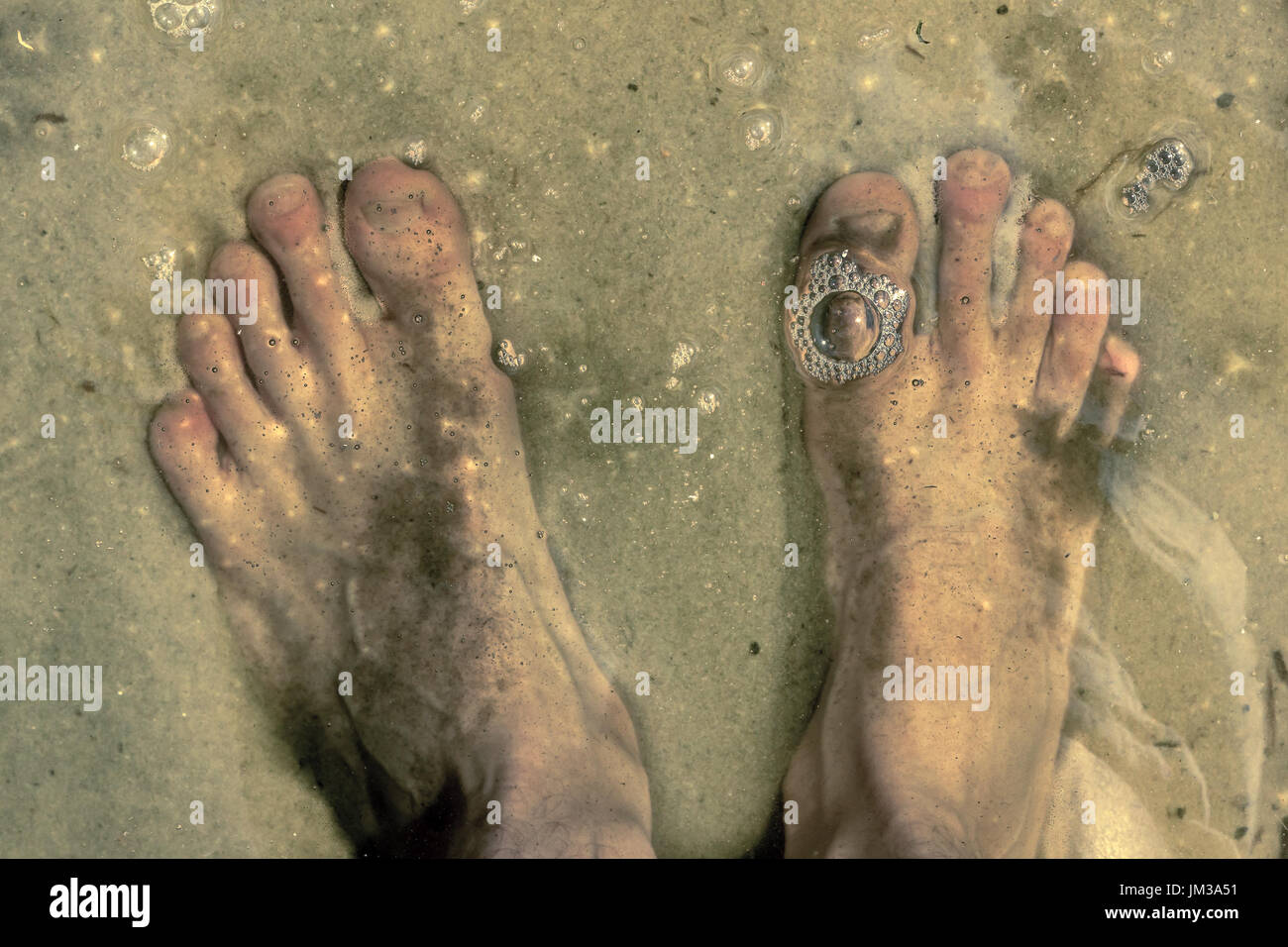 Water Bubble On Foot