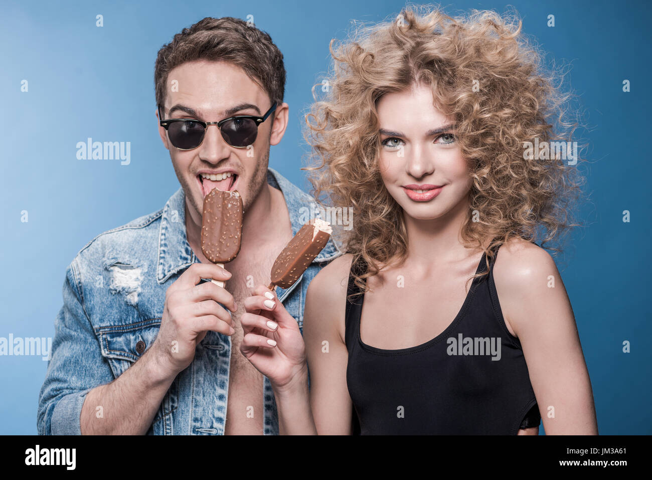 Attractive young couple on ice hi-res stock photography and images - Alamy