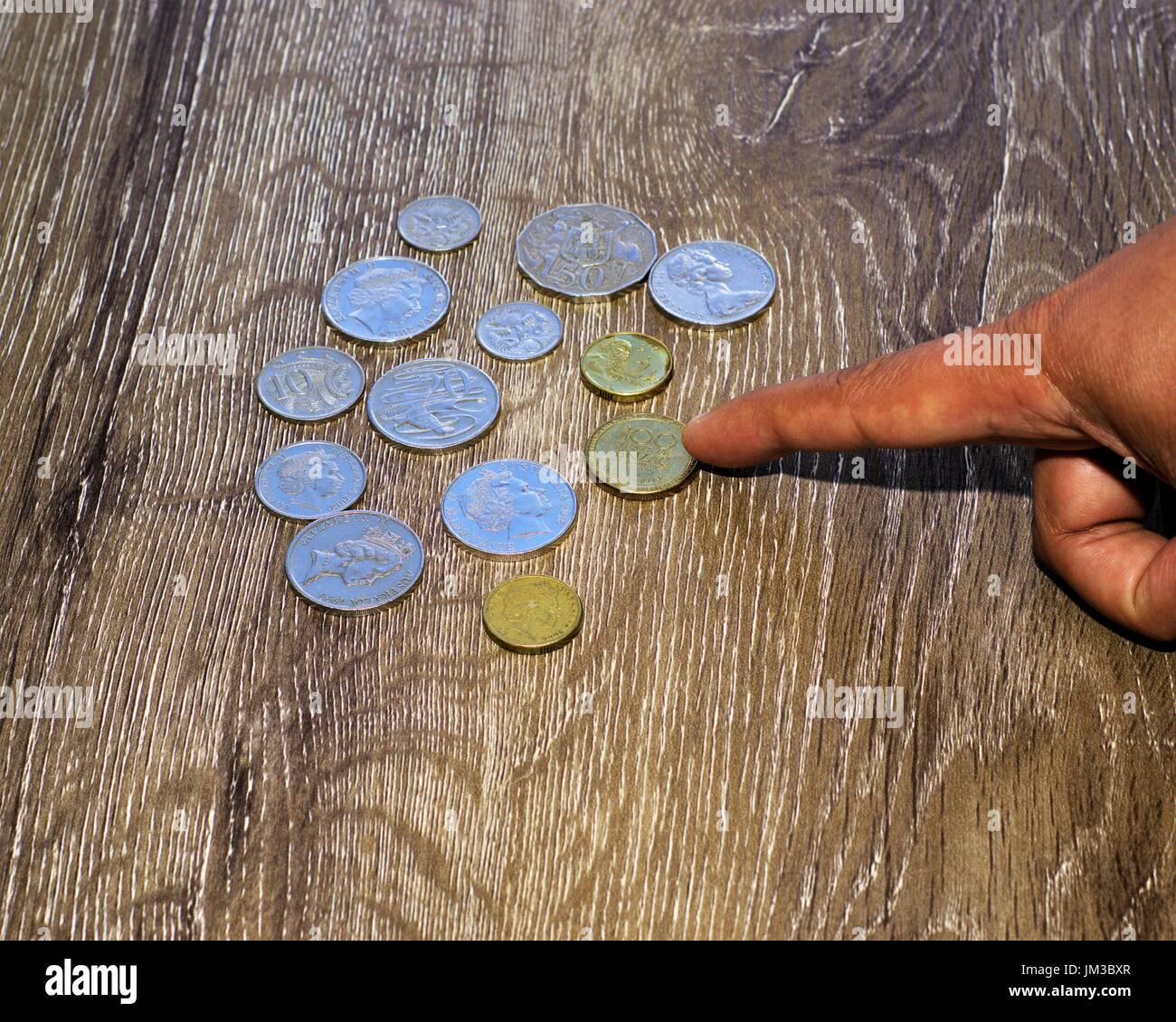 Australian money coins hi-res stock photography and images - Alamy