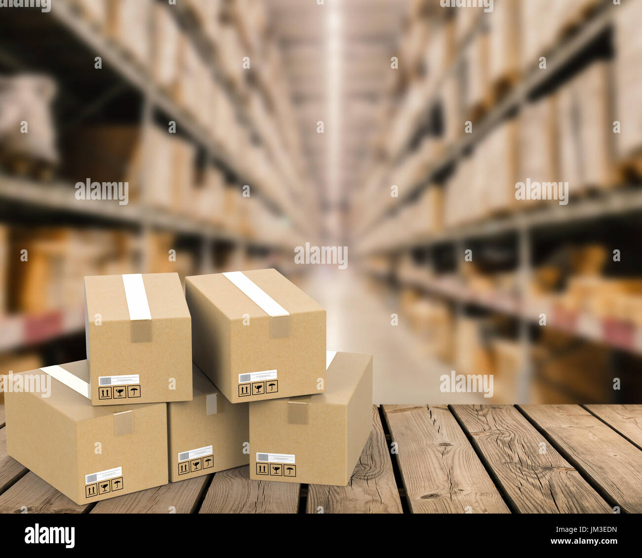 3d rendering heap of stockpile with warehouse blurred background Stock ...