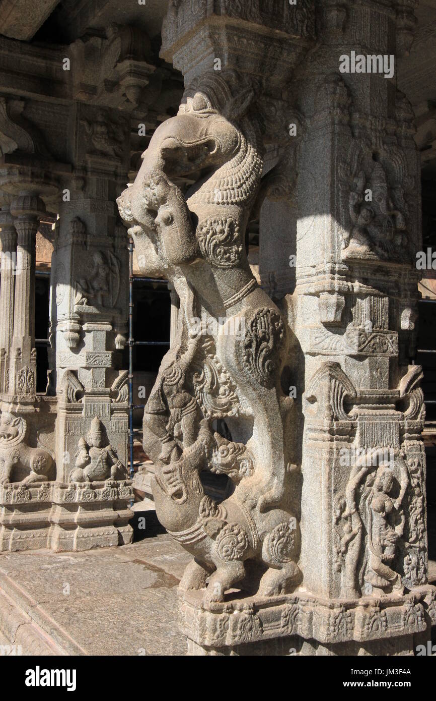 Mythical creature with elephant trunk, rabbit ear, horse body ...